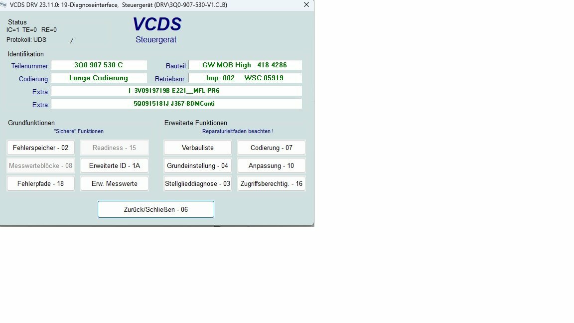 Verbindungsprobleme - VCDS Software & Hardware - Das deutsche VCDS Forum